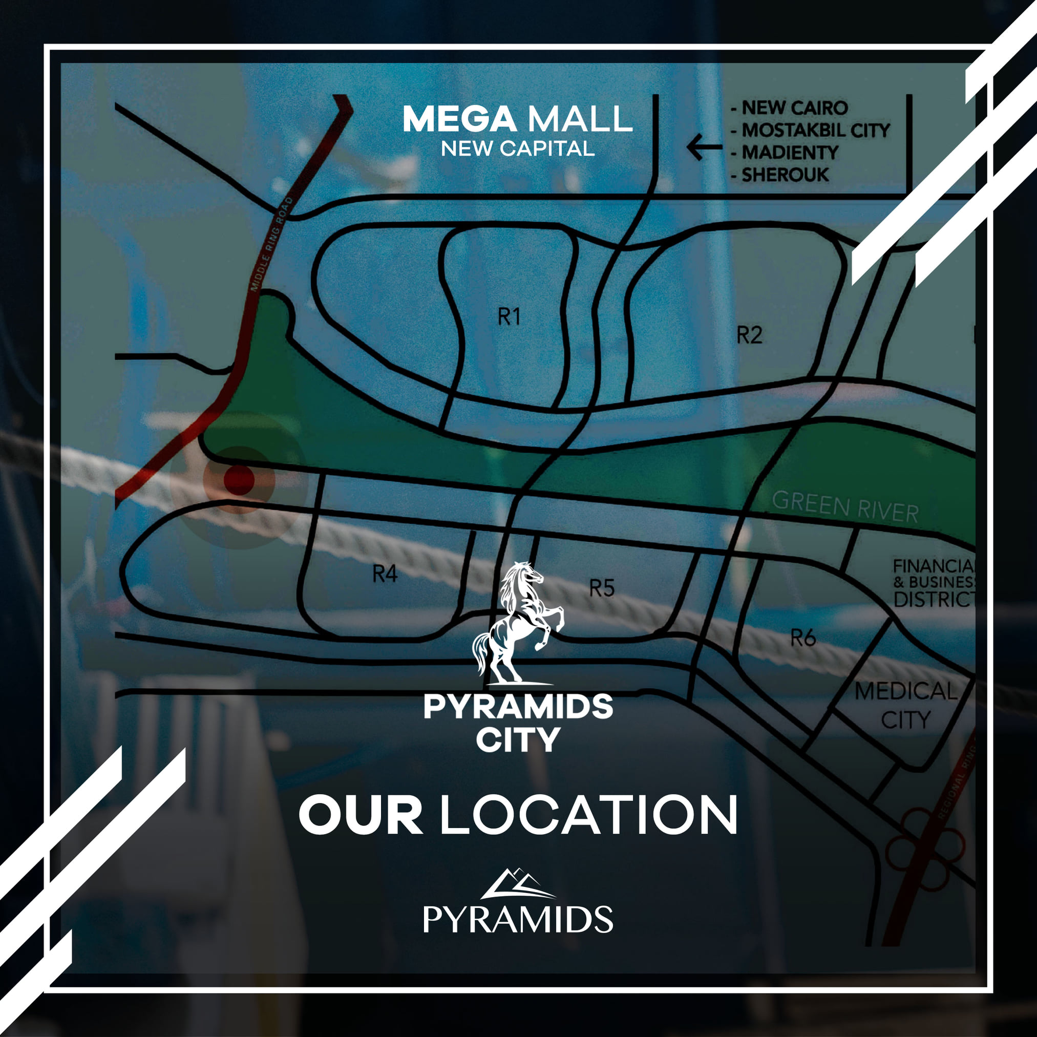 بيراميدز ميجا مول العاصمة الادارية Pyramids Mega Mall New Capital - دليل كمبوندات مصر